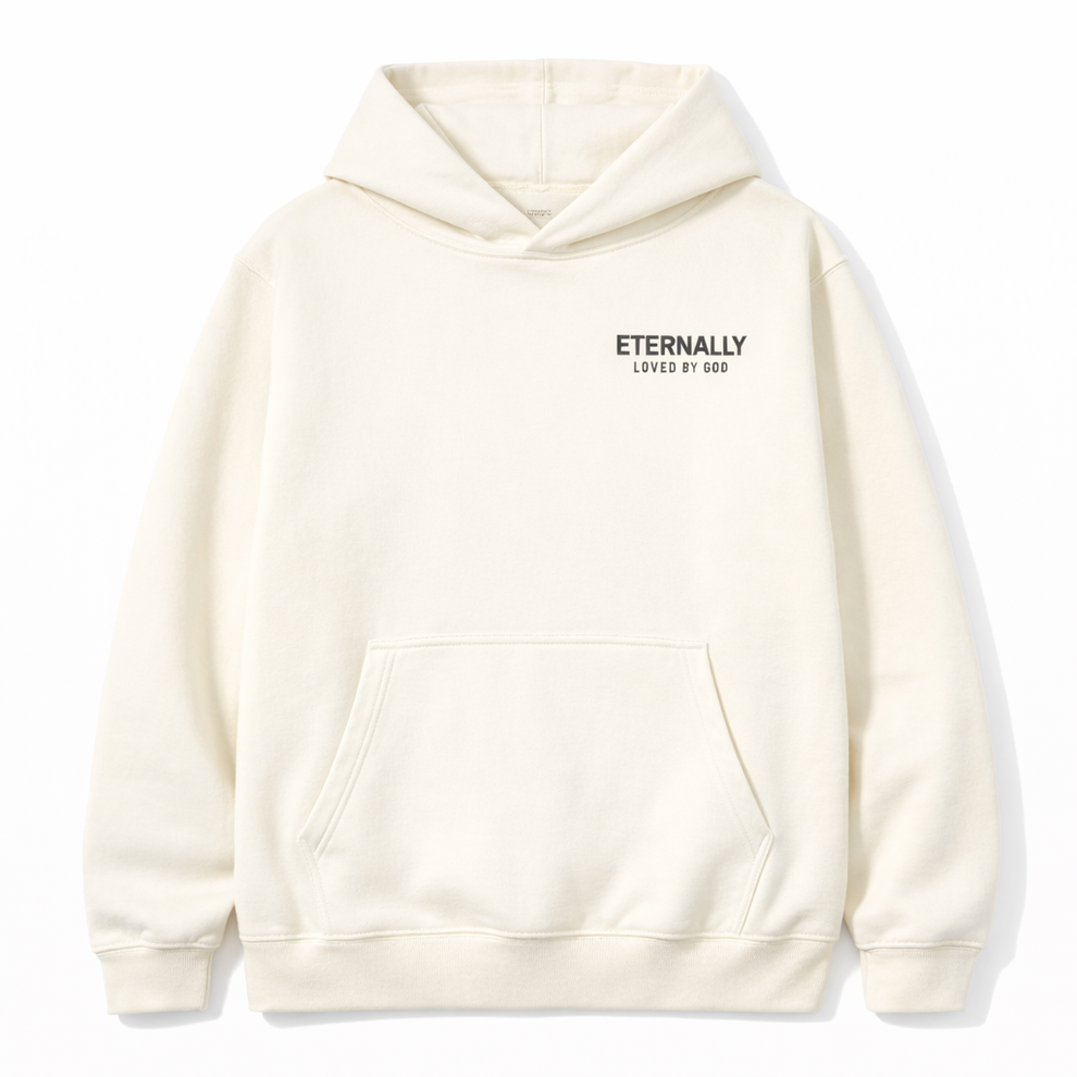 Eternally Loved by God Premium Hoodie (French Vanilla) – WEARJESUSIS